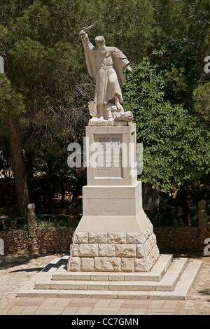 Israel Carmel mountain the statue of Elijah at the highest peak of Mt ...