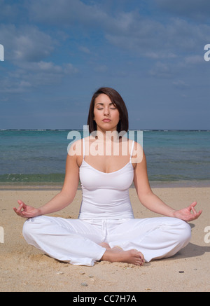 Yoga, half lotus pose, Ardha Padmasana, Mudra Stock Photo - Alamy