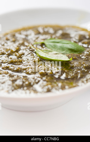 Pesto sauce in a bowl Stock Photo - Alamy