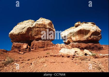 Twin Rocks, Capitol Reef National Park, Utah Stock Photo - Alamy