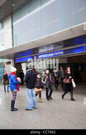 The entrance to Shepherd's Bush London Underground Station Stock Photo ...