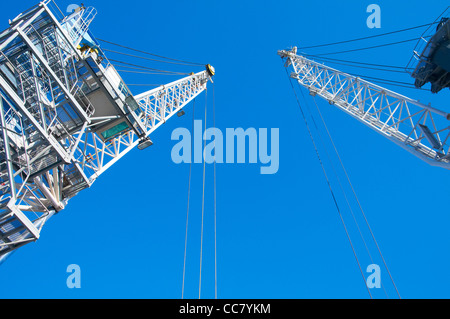 crane development dock iron lift machine machinery Stock Photo - Alamy