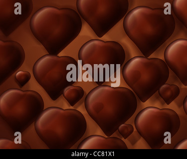 Heart pattern seamless background Stock Photo - Alamy