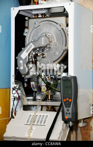 Control panel of gas boiler Stock Photo - Alamy
