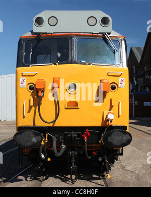 Preserved Class 50 diesel locomotive 50135 Ark Royal at Eastleigh Works ...