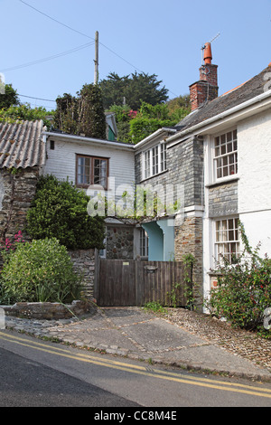 Sunny day at St Mawes beach on the Roseland Peninsula Cornwall England ...