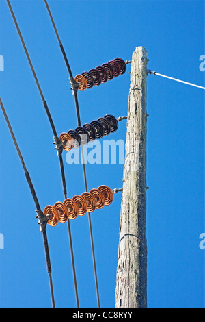 Utility Pole and Power Lines Stock Photo - Alamy
