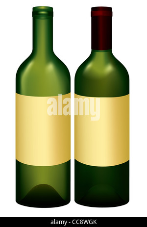 Vector illustration of single isolated bottles icon Stock Photo - Alamy