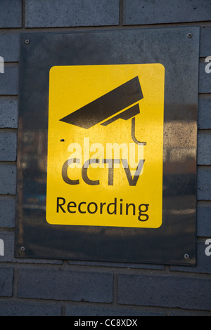 sign CCTV recording Stock Photo - Alamy