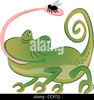 Frog catching fly with tongue Stock Photo: 16192246 - Alamy