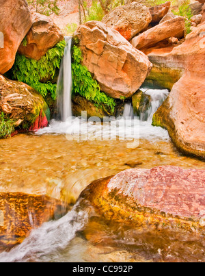 Beautiful Desert Waterfall Stock Photo - Alamy