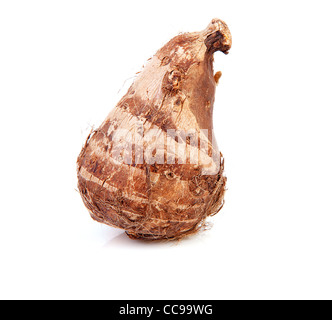 Taro isolated on white background Stock Photo - Alamy