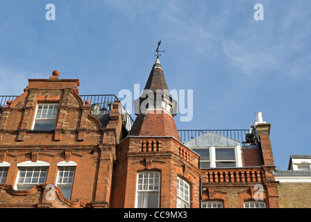 redbrick victorian mansion block, designed by harry bell measures, in ...