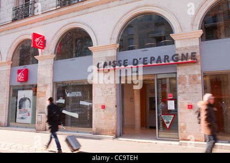 Branch of the French Caisse D'Epargne bank France, Europe Stock Photo ...