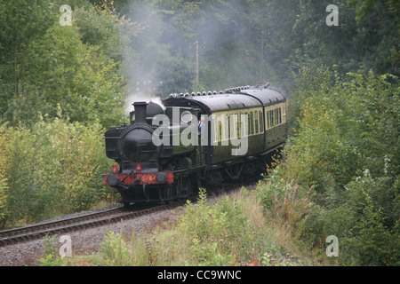 Saddle tank steam engine at GWR Museum Coleford Gloucestershire UK ...