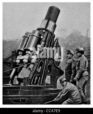 Austrian 12 inch siege howitzer and mount weighing over 28 tons ...