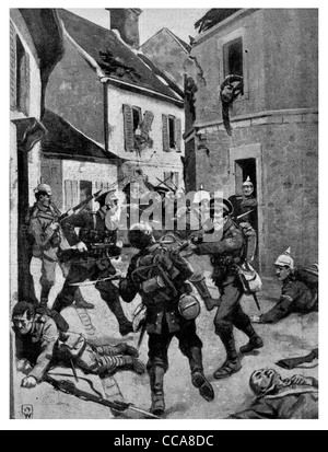 1916 hand fighting combat fist fight British German punch punching ...
