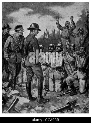 Dead British soldiers after a German gas attack, World War One Stock ...
