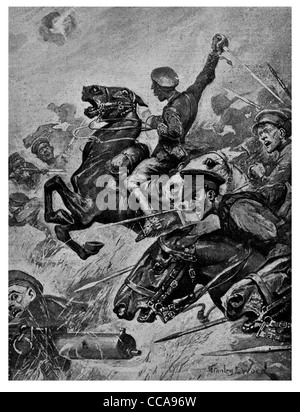 German infantry charging to battle under fire during World War I ...
