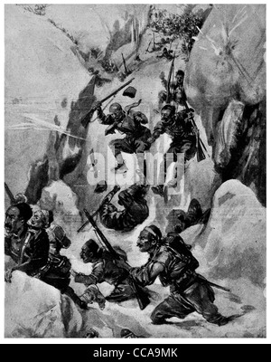 World War 1: Turkish Infantry, 1914. French postcard series: '1914 ...