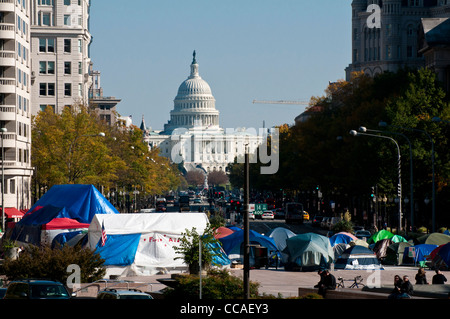 Occupy DC protesters camping out near the White House Stock Photo - Alamy
