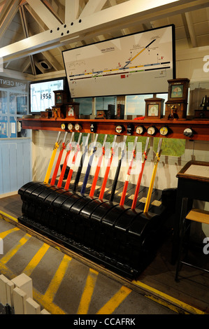 Signal Box Levers Stock Photo - Alamy