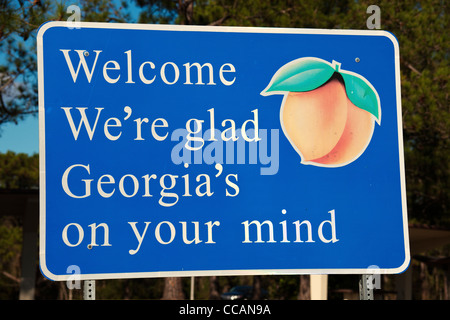 Welcome to Georgia Sign Stock Photo - Alamy