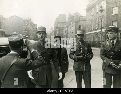 WW2 French General Charles De Gaulle formal portrait in military ...
