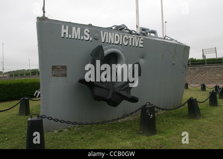 HMS Vindictive at Ostend, Belgium, WW1 Stock Photo - Alamy