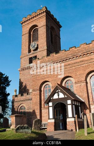 St John the baptist church, Wolverley in the winter sunshine Stock ...