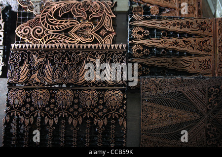 copper stamp batik fabric production Yogyakarta Indonesia Stock Photo ...