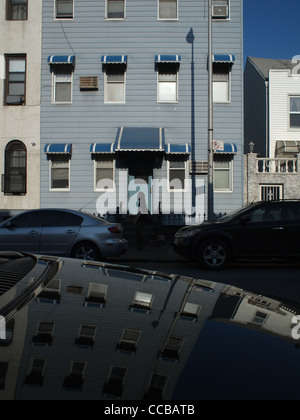 Colorful building facades, Brooklyn, New York Stock Photo - Alamy