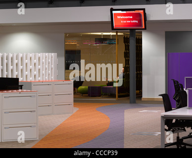 VODAFONE CALL CENTRE STOKE, OVERALL INTERIOR VIEW Stock Photo - Alamy