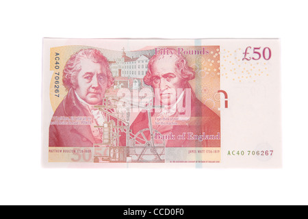50 pound British currency bank notes £50 cash wealthy rich cash pile ...