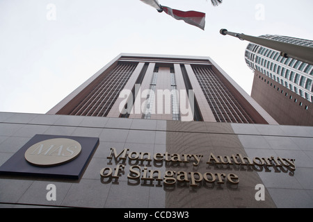 The exterior of the Monetary Authority of Singapore (MAS) building in ...
