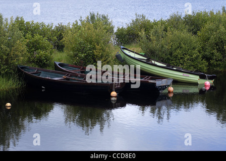 The lake of Lough Melvin, County Leitrim, Connacht, Ireland, Europe ...