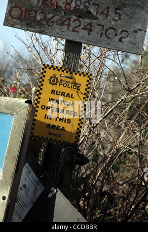 Allotment Watch! Sign warning would-be theives that Police surveillance ...