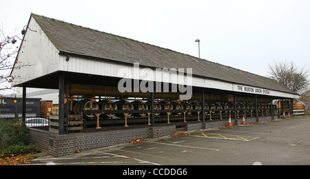 The Burton Union system of brewing beer at the National Brewery Centre ...