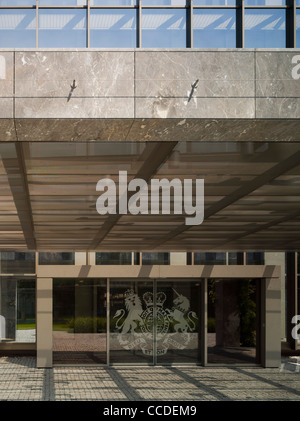 british embassy, tony fretton architects, warsaw, 07/07/09 facade Stock ...