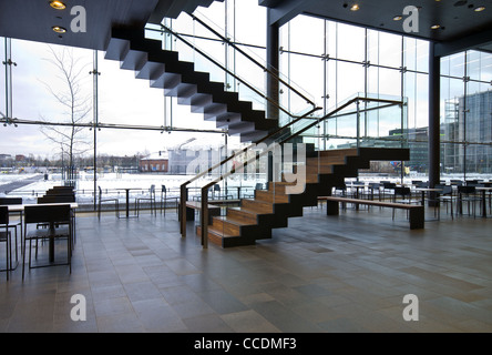 The modern interior design of the Helsinki Music Centre and Concert ...