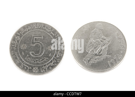 different arabian metal coins isolated on white background Stock Photo ...
