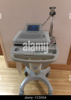 Electrocardiography Machine (ECG) On A Stand In A Hospital England ...