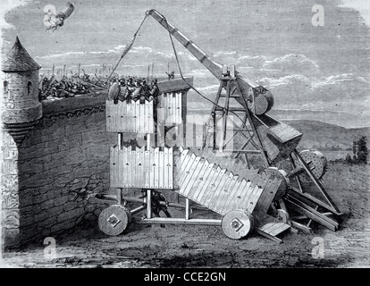 Trebuchet, medieval siege engine Stock Photo - Alamy