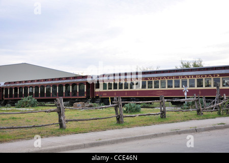 Vintage Grapevine train, Stockyards, Fort Worth, Texas, USA Stock Photo ...
