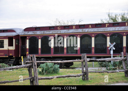 Vintage Grapevine train, Stockyards, Fort Worth, Texas, USA Stock Photo ...