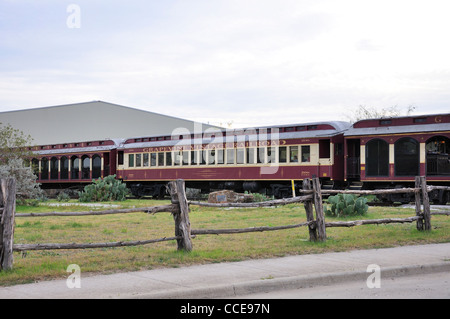 Vintage Grapevine train, Stockyards, Fort Worth, Texas, USA Stock Photo ...