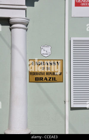 Embassy of Brazil, Nassau, Bahamas Stock Photo - Alamy