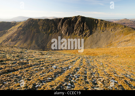 Stone stripes on Coniston Old Man in the Lake district, UK. These ...