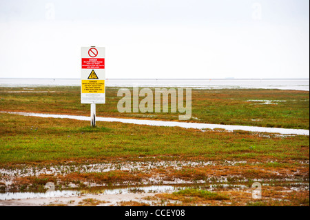 RAF firing range at Donna Nook on the Lincolnshire Coast UK Stock Photo ...