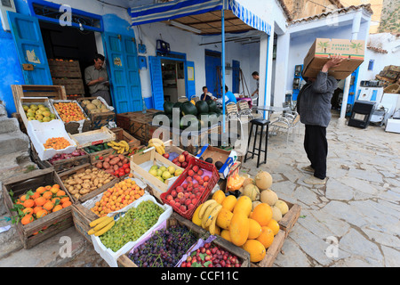 Market in the medina. Chefchaouen, Rif region, Morocco Stock Photo - Alamy